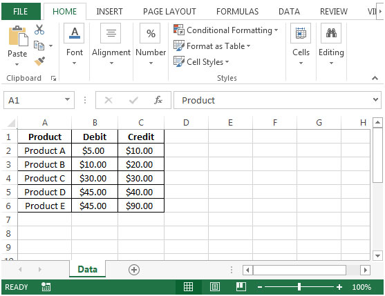 Adding A Running Balance Calculation Column In Microsoft Excel 2010 