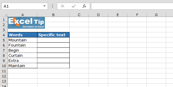 If A Cell Contains A Certain Text Then Put A Specified Text In Another Cell Microsoft Excel