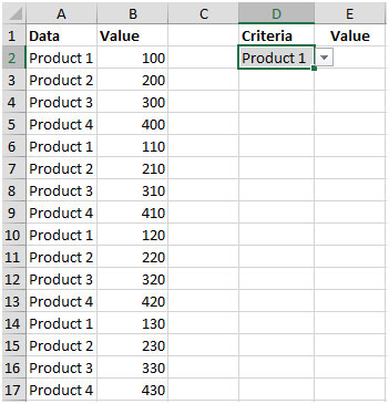 How To Get Multiple Values From Same Criteria In Microsoft