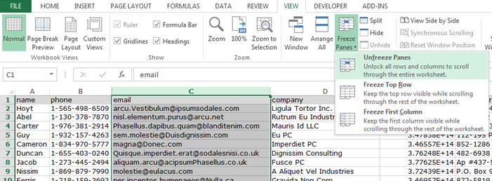 Freeze Panes In Microsoft Excel Microsoft Excel Tips From Excel Tip