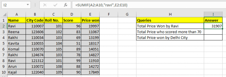 How To Sum Using Text Characters As Criteria In Excel 1786