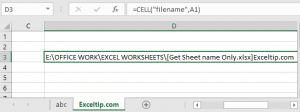 How to find active workbook path in Excel