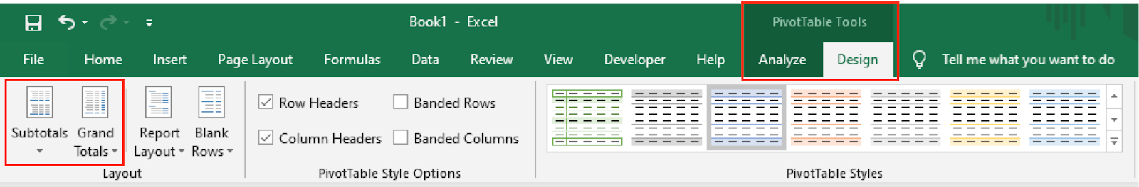 How to Show/Hide Grand totals in Pivot Table Excel How to Show/Hide Grand totals in Pivot Table Excel