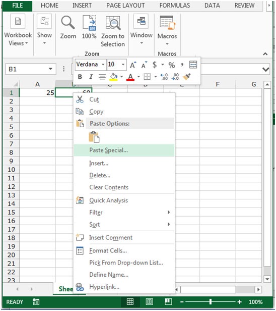 Adding Subtracting Multiplying And Dividing Without Using Formulas In Microsoft Excel