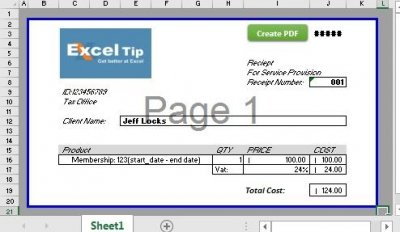 How to Print a Table in Excel