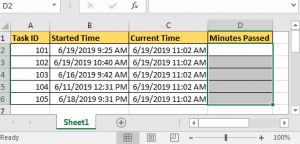 Calculate Minutes Between Date & Time In Microsoft Excel