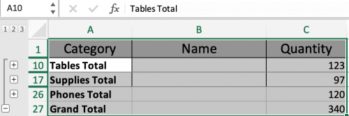 How To Apply Colors To Subtotal Rows In Excel In Excel