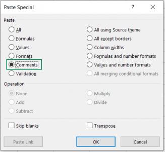 Expanded Paste Icon Features in Excel