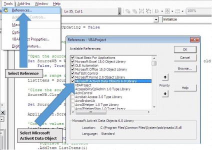 Fill a ListBox control with values from closed workbook using VBA in ...