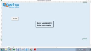 Activate full-screen feature and disable window resize button of an Excel workbook using VBA in ...