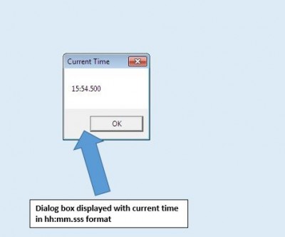 Show the time in hh:mm.sss format using VBA