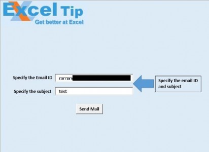 Mail a Sheet using VBA in Microsoft Excel