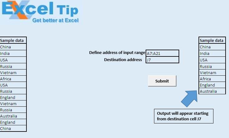 Return Unique Items Using Vba In Microsoft Excel