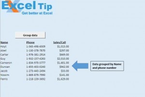 Grouping data using VBA in Microsoft Excel