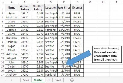 Copy a range from each sheet into one sheet using VBA in Microsoft Excel
