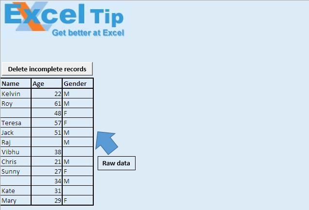 Delete Rows With Blank Cells In A Certain Column Using Vba In Microsoft Excel