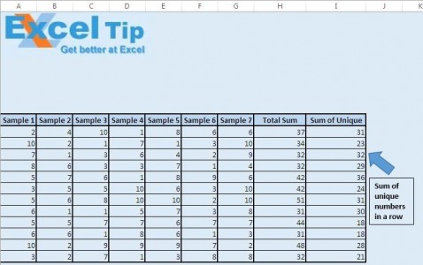 Add unique values using VBA in Microsoft Excel