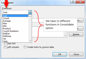 Using Different Functions to Consolidate Lists