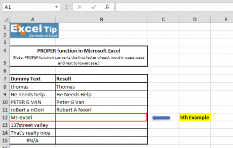 Converting Text to Its Proper Case