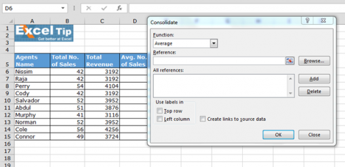 Using Different Functions to Consolidate Lists