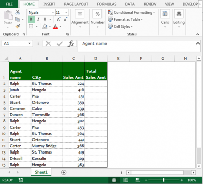Summing using multiple criteria in Microsoft Excel