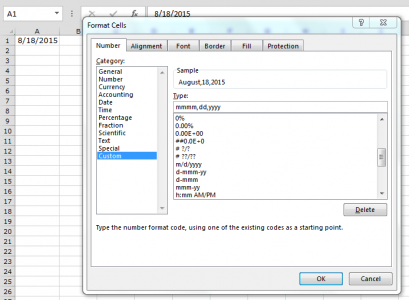 How to Customize date format