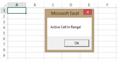 Determine if a cell is within a range using VBA in Microsoft Excel 2010