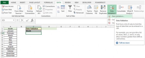 Using the Validation Input Message as a Cell Comment in Microsoft Excel