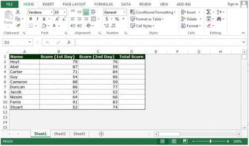 Fast Copying & Pasting in Adjacent Cells in Microsoft Excel 2010