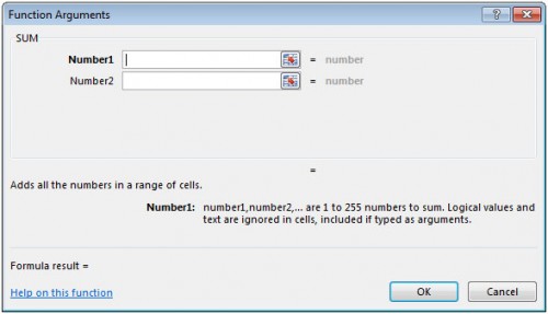 Shortcuts For Opening The Function Arguments Window In Microsoft Excel 2010