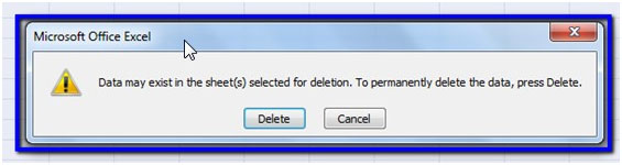 Turn Off Warning Messages Using Vba In Microsoft Excel 2010 General Topics In Vba