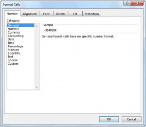 Formatting a Negative Number with Parentheses in Microsoft Excel