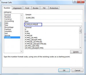 Formatting a Negative Number with Parentheses in Microsoft Excel