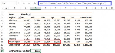 Retrieving Data using GetPivotData from a PivotTable Report in Excel 2010