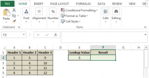 Retrieving The Column Header That Corresponds With A Matched Value