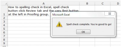"Proofing" in Excel 2010