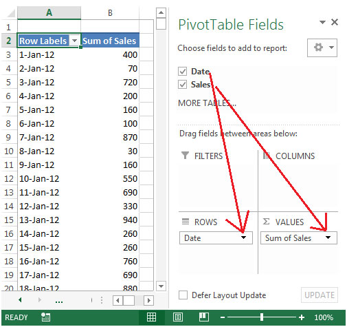 PivotTable report - Grouping the Date Field by Week Number in Excel 2010 PivotTable report - Grouping the Date Field by Week Number in Excel 2010
