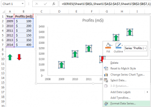 Replacing Data Markers with Pictures in Microsoft Excel