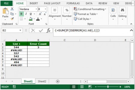 Count the number of cells in a range containing all types of Errors in ...