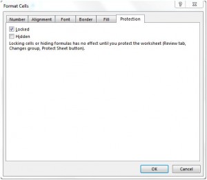 Displaying the Format Cells Dialog Box in Microsoft Excel 2010