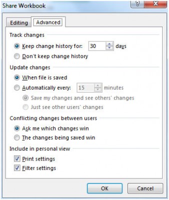 Sharing and Allow Users to Edit Changes in Microsoft Excel 2010