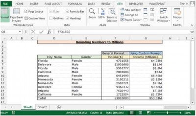 How to use Custom formatting in Excel