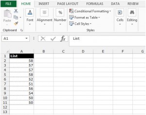 Counting Unique Numeric Values or Unique Data in a List in Microsoft Excel