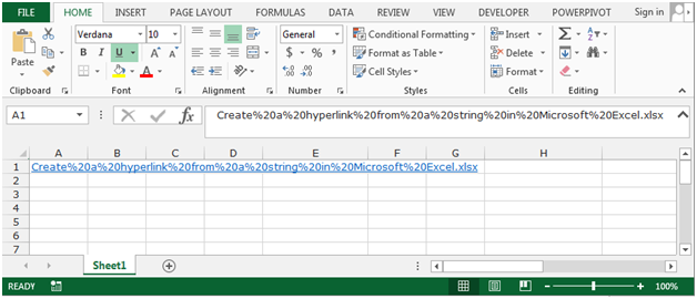 Create A Hyperlink From A String In Microsoft Excel 2010