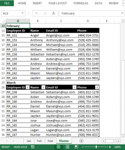 Copy the CurrentRegion of a cell of each sheet into one sheet using VBA in Microsoft Excel