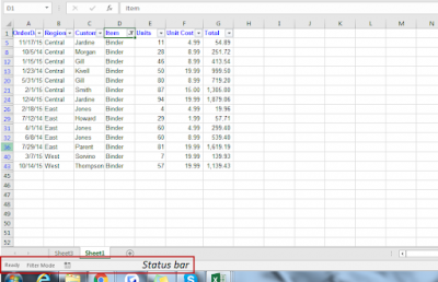 How to Display A Message On The Excel Status Bar Using VBA