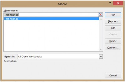 Determine if a cell is within a range using VBA in Microsoft Excel 2010