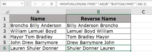 How to Reverse Strings in Excel