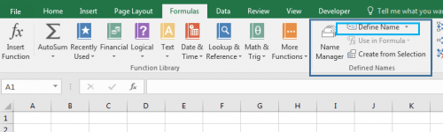 How to use Names in Formulas in Excel