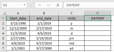 How to use the DAYS function in Excel